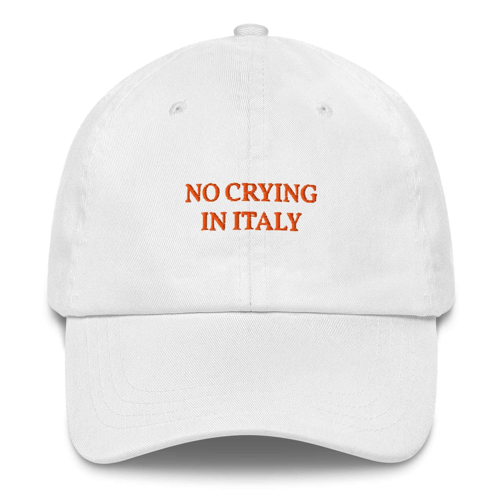 No crying in Italy - Cap