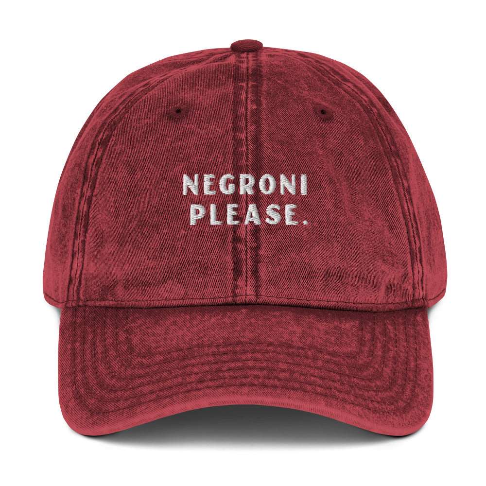 Negroni Please - Vintage Cap